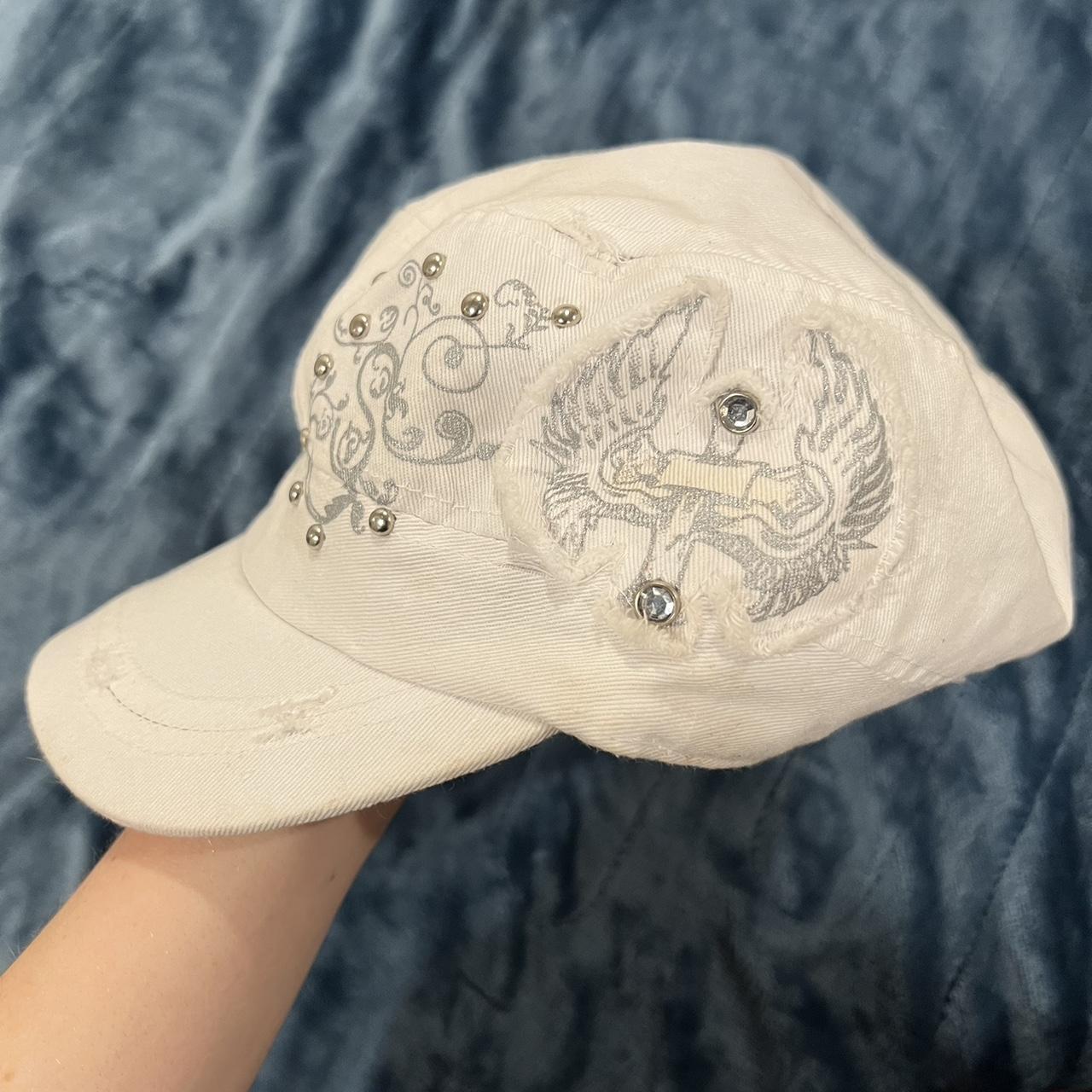 y2k emo grunge hat y2k hat #y2k #emo #grunge... - Depop