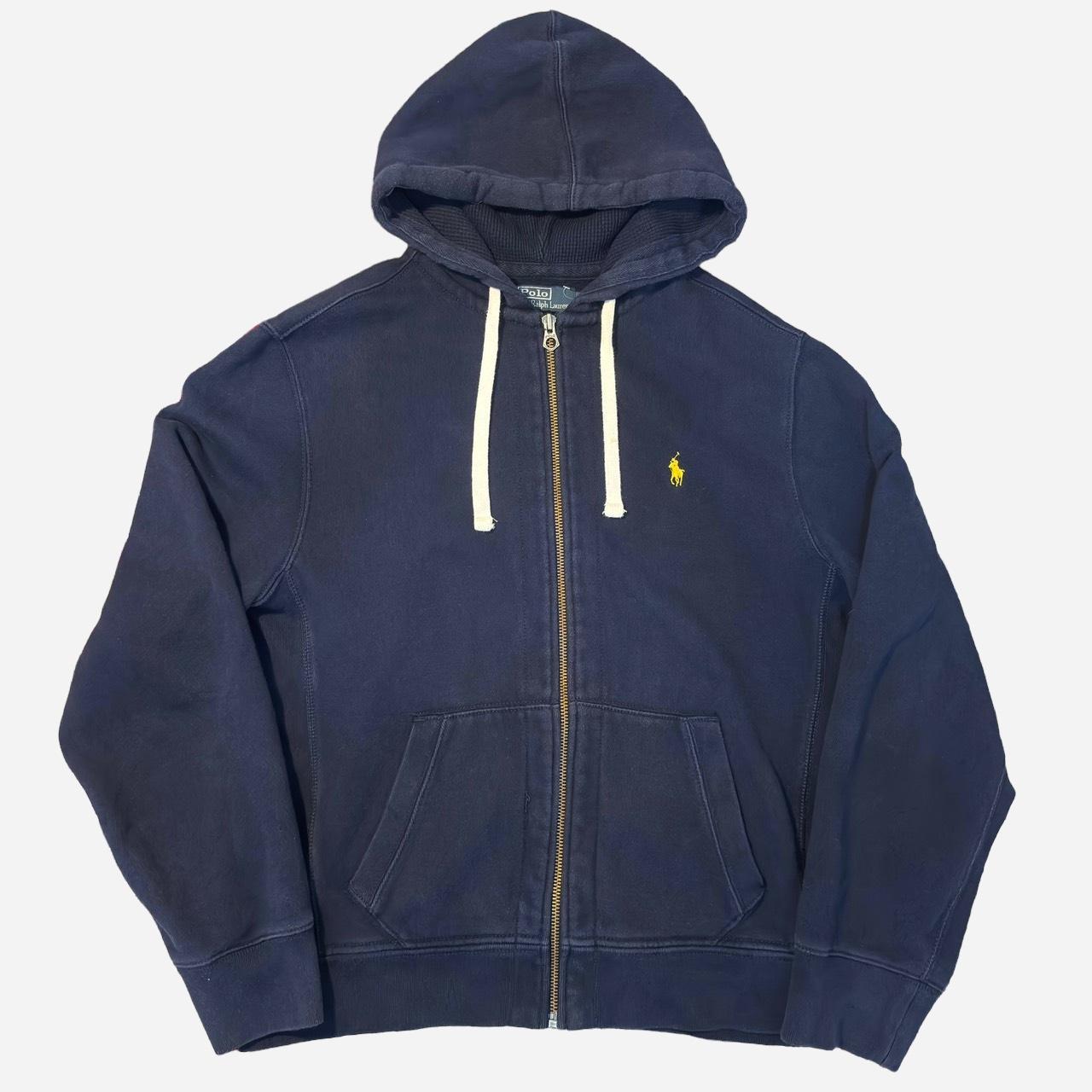 Polo Ralph Lauren Heavyweight Zip up Cropped boxy... - Depop