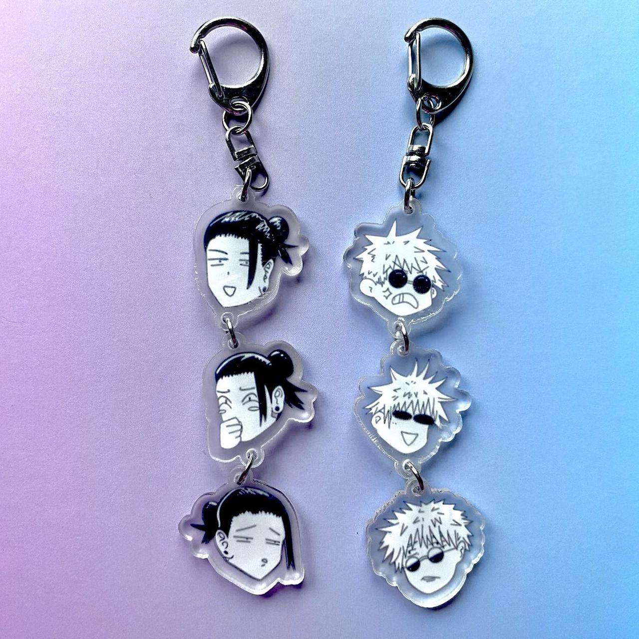 Jujutsu Kaisen matching keychains Gojo and Geto... - Depop