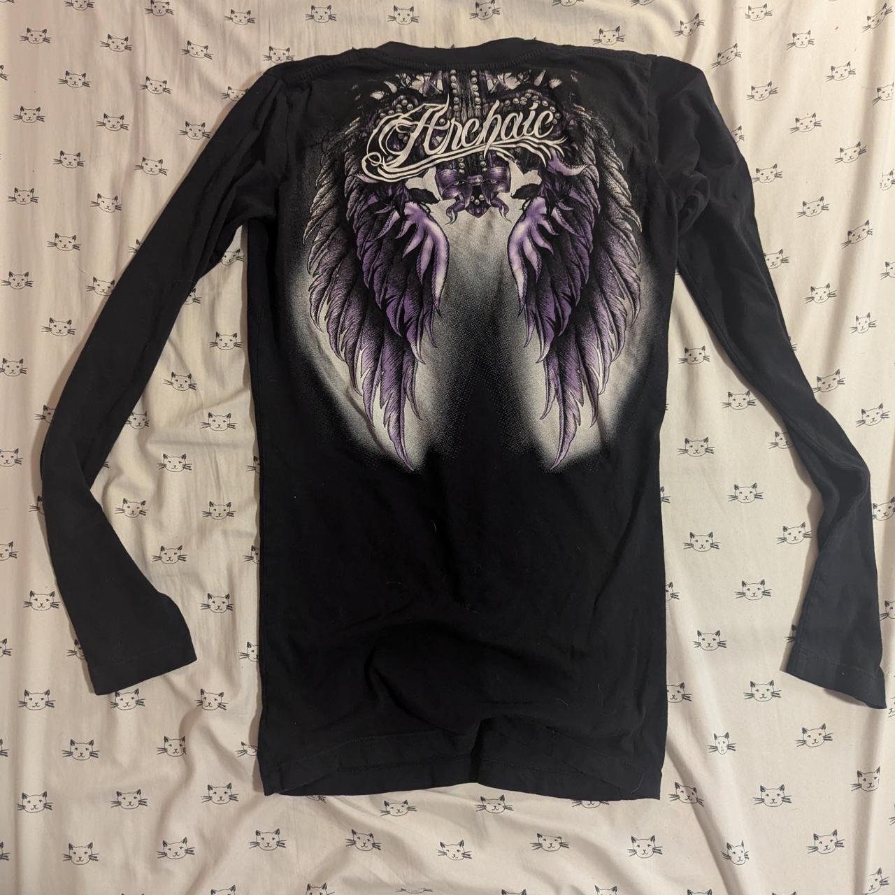 super cool Archaic shirt with a cross design and... | Depop