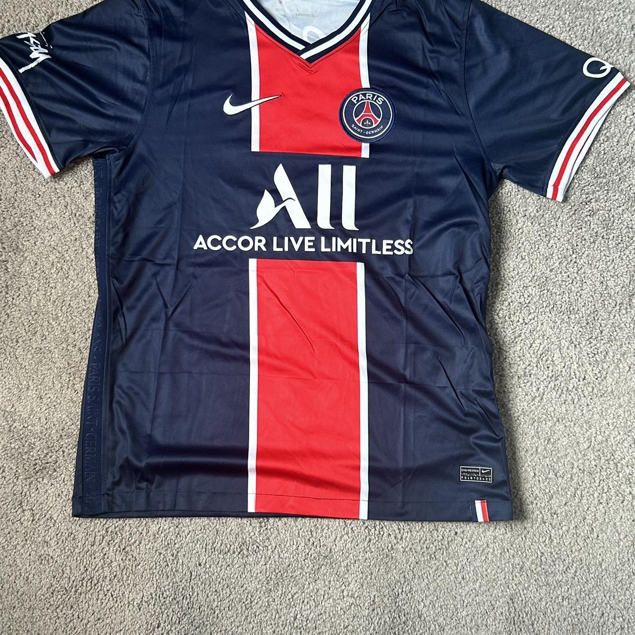 Nike PSG x Stüssy Collaboration Soccer Jersey Home... - Depop