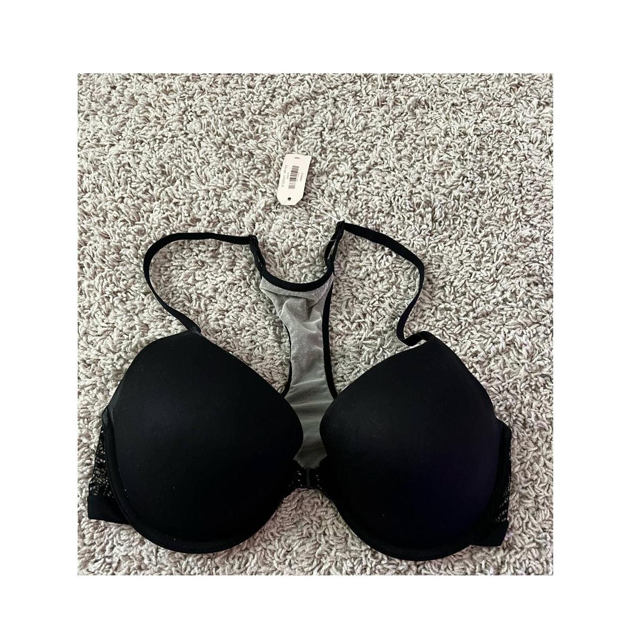 DOBREVA Women's Lace Racerback Push Up Front Closure... - Depop
