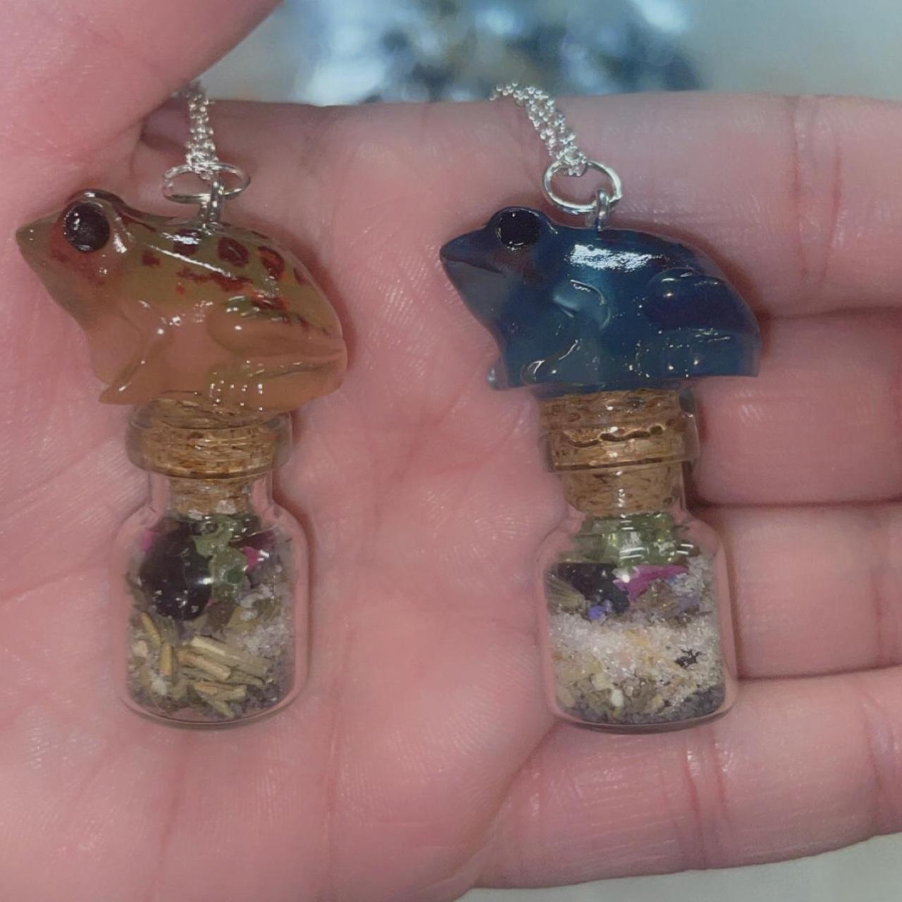 Glow in the dark frog spell jar. Available with... | Depop