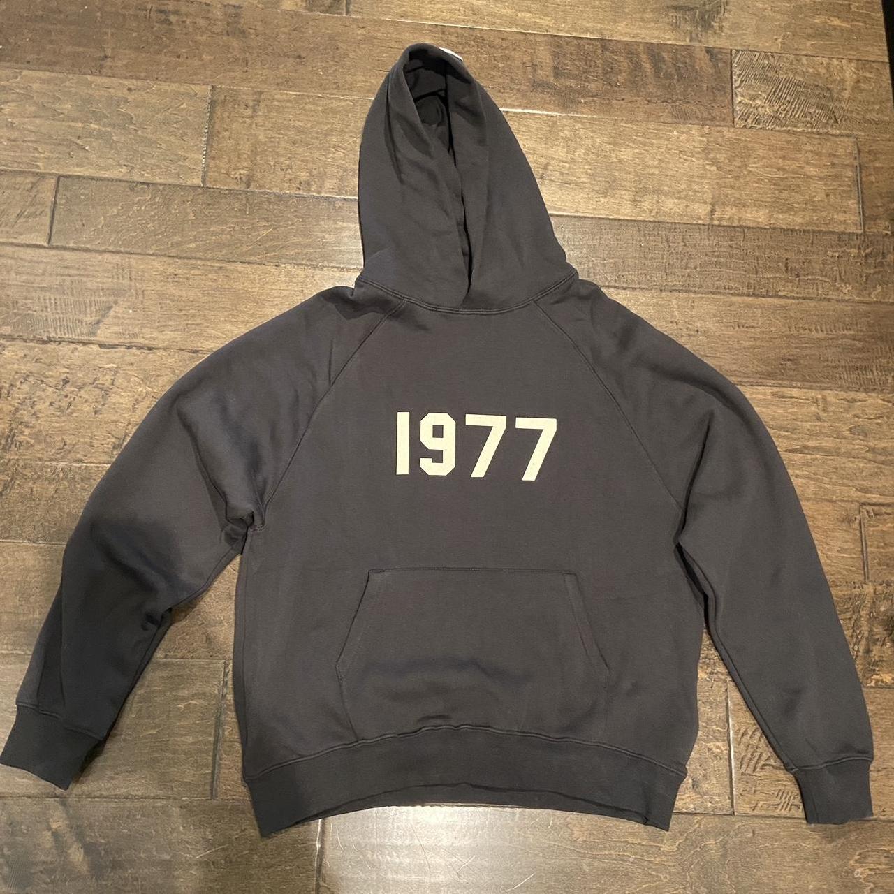 Essentials 1977 Hoodie Size small but fits closer to... - Depop