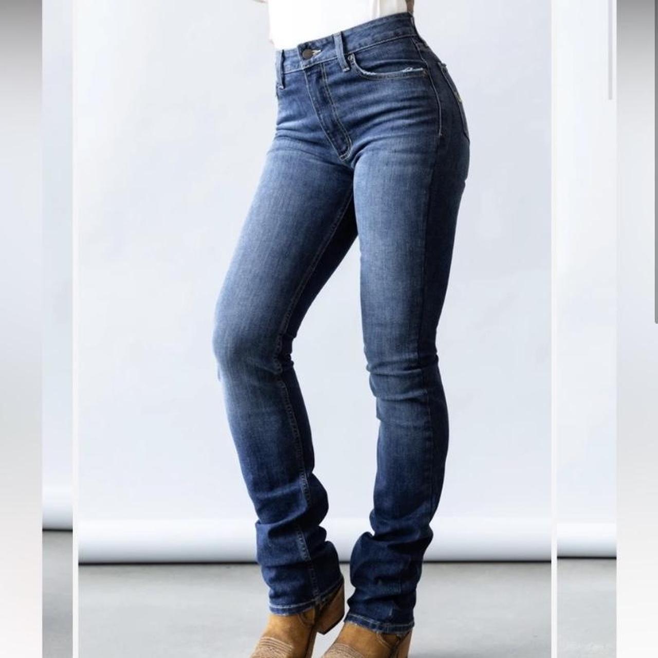 kimes ranch Sarah jeans High waisted, slim boot cut - Depop