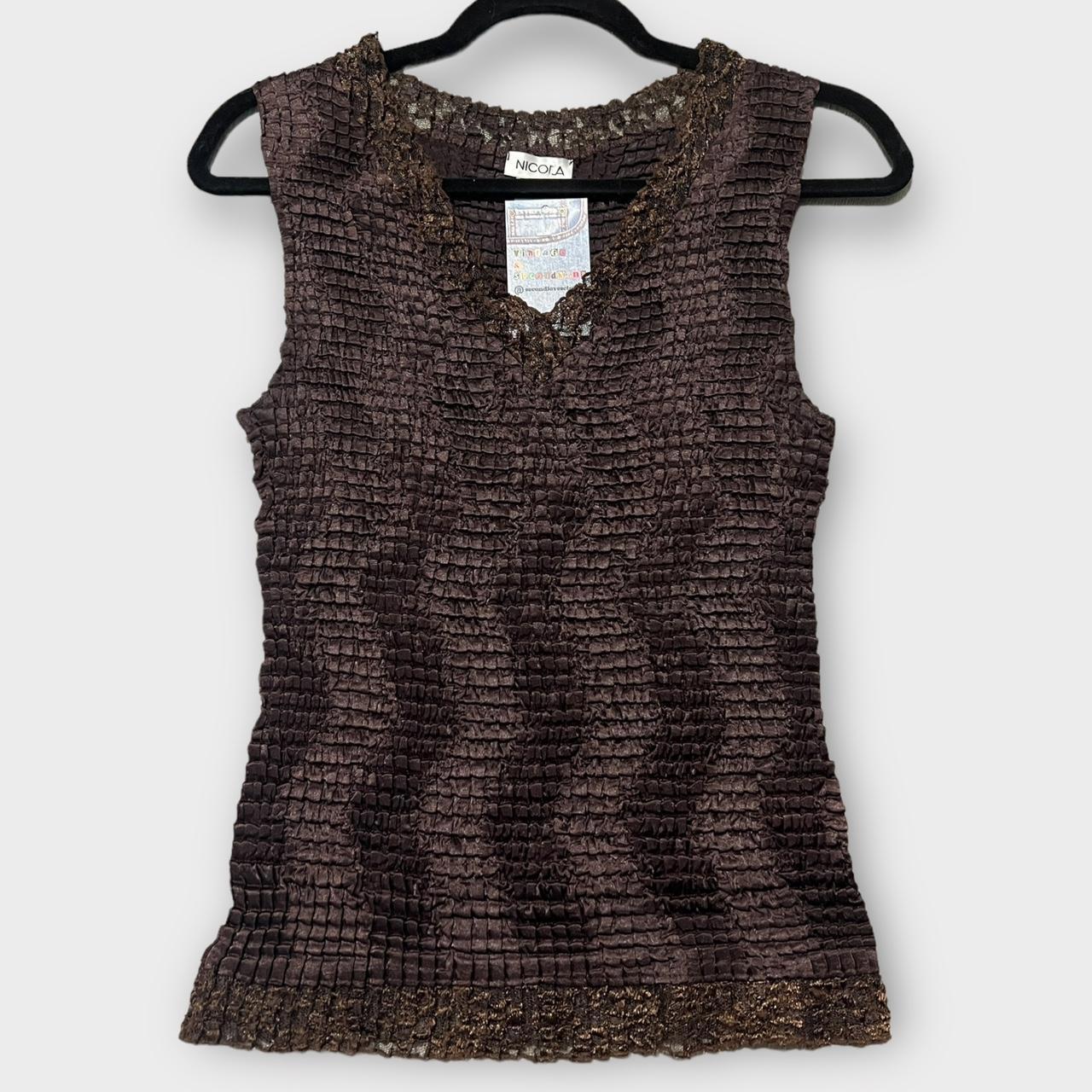 Lace Tank Top 2000s Tank Top by Nicola Ptp... - Depop