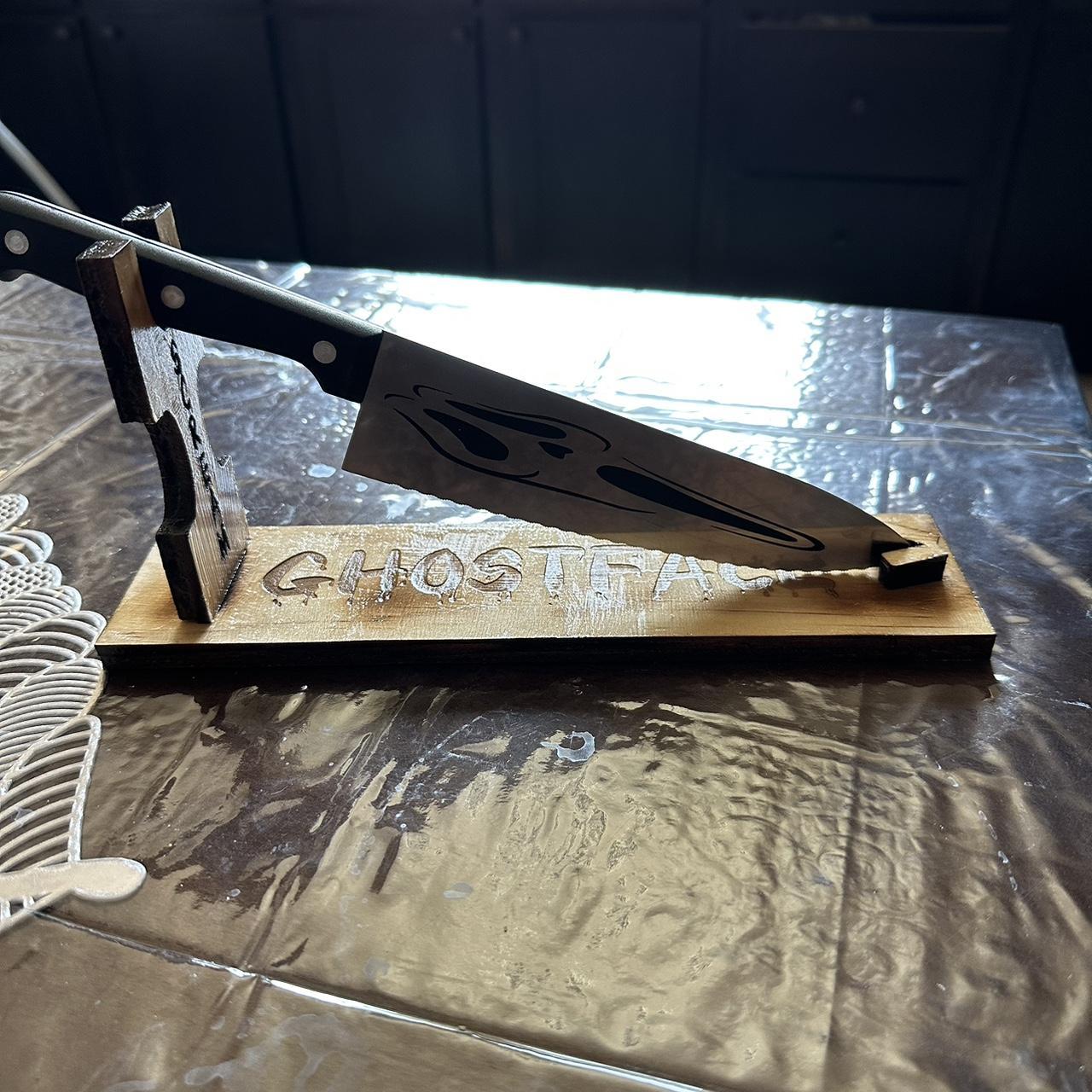 Custom Ghostface knife and holder - Depop