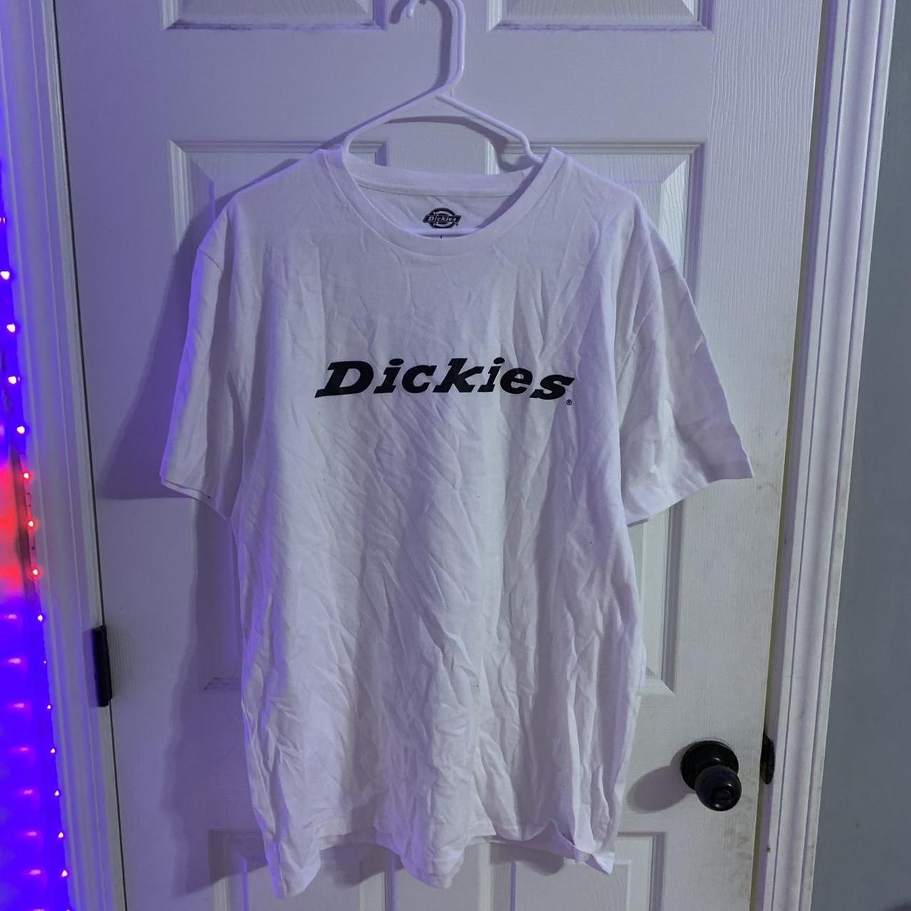 Black And White Dickies Tee Depop