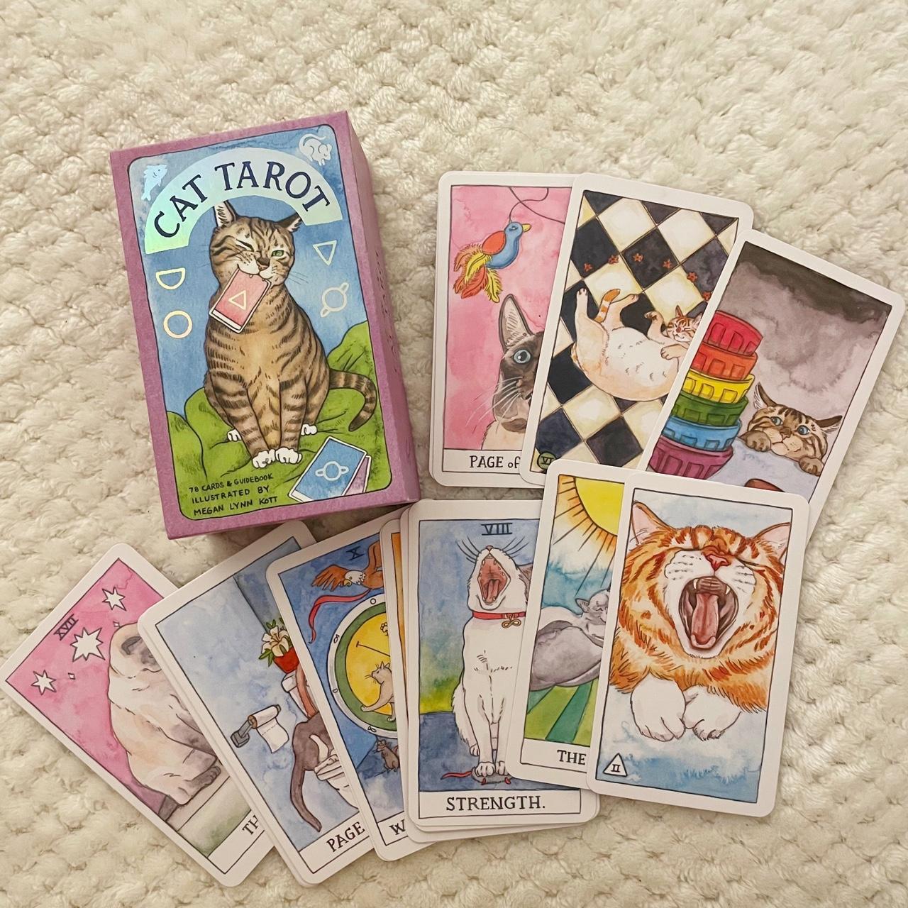 cat tarot card deck -super cute for tarot readers... - Depop