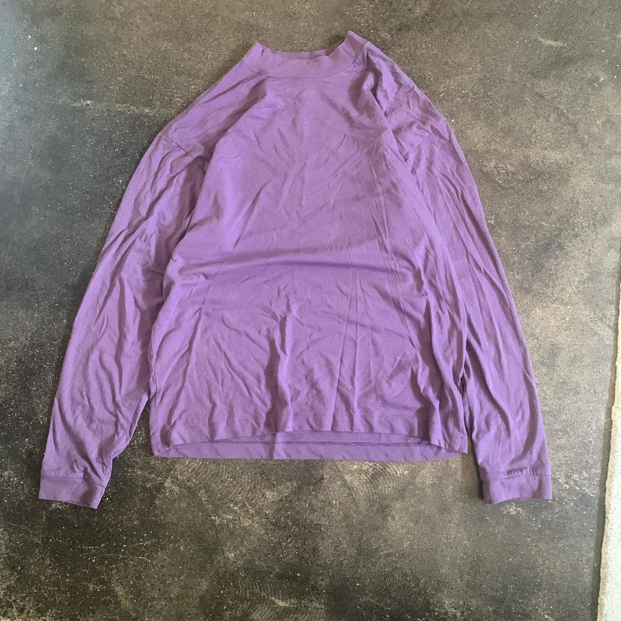 Grape colored urban Outfitters longsleeve Tag sized... | Depop