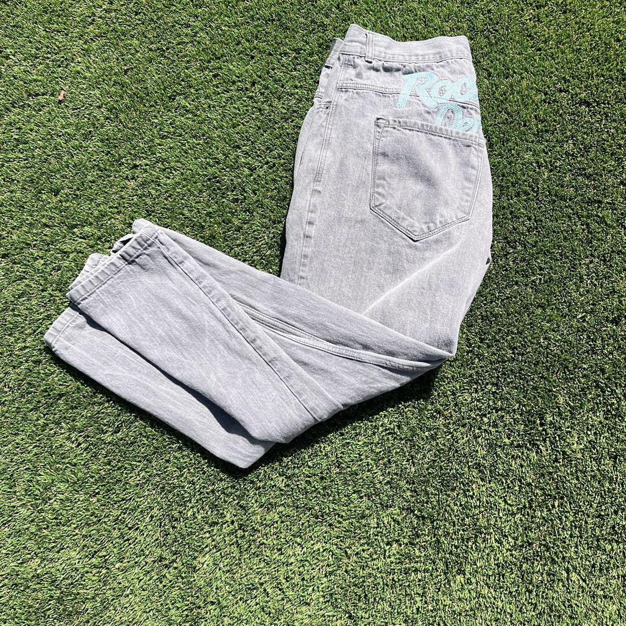 Legit Rogawear jeans, with graphic decal!! - Depop