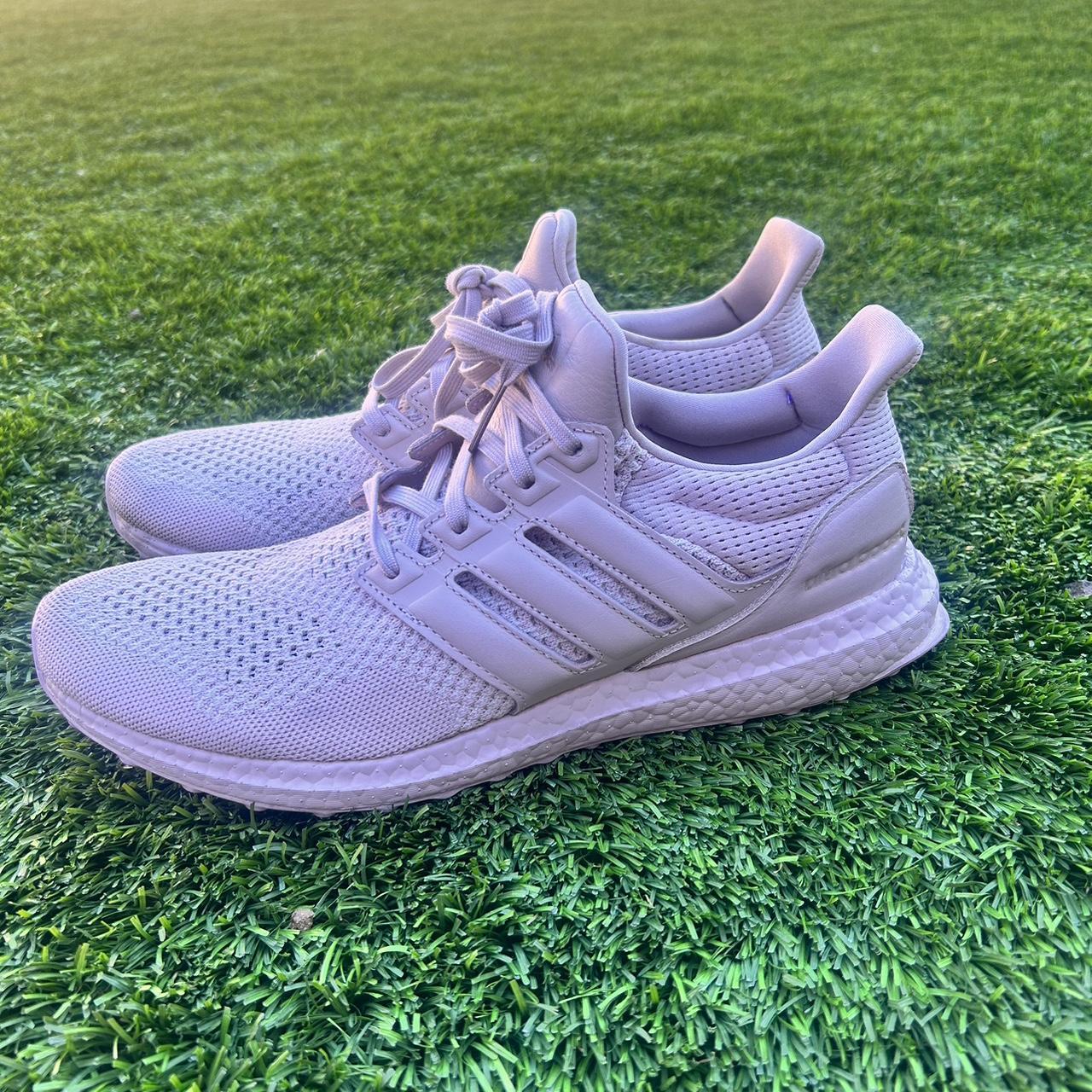 (TAN) Addidas running shoes - Depop