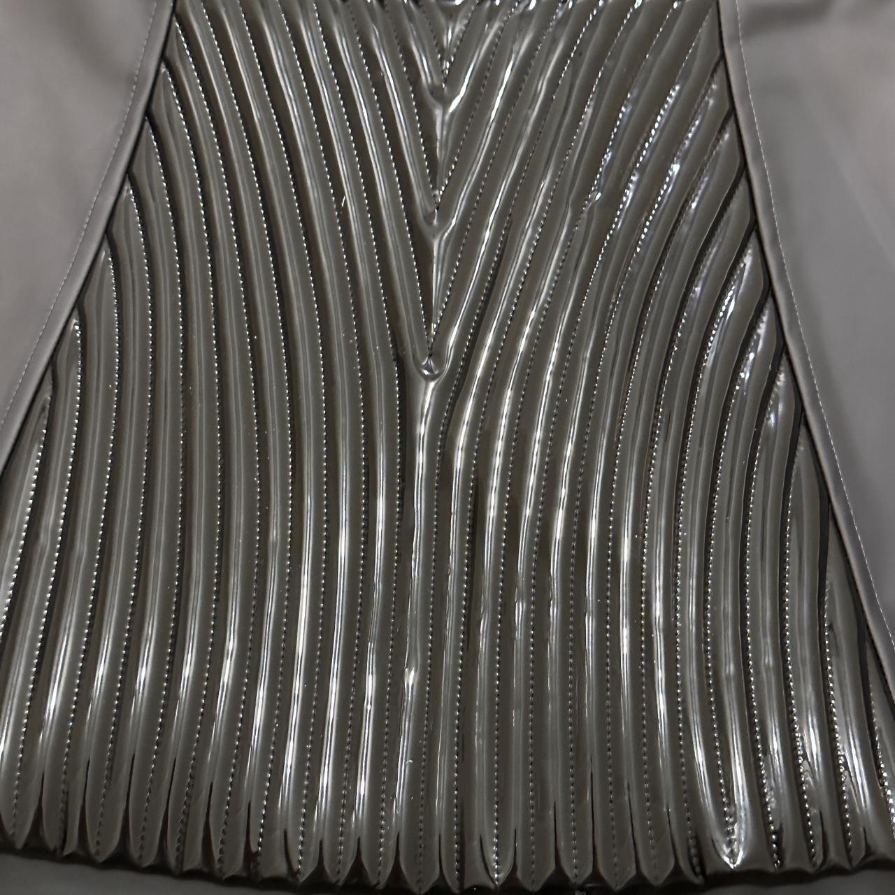 Matte black plastic rave outfit with cyberpunk... - Depop