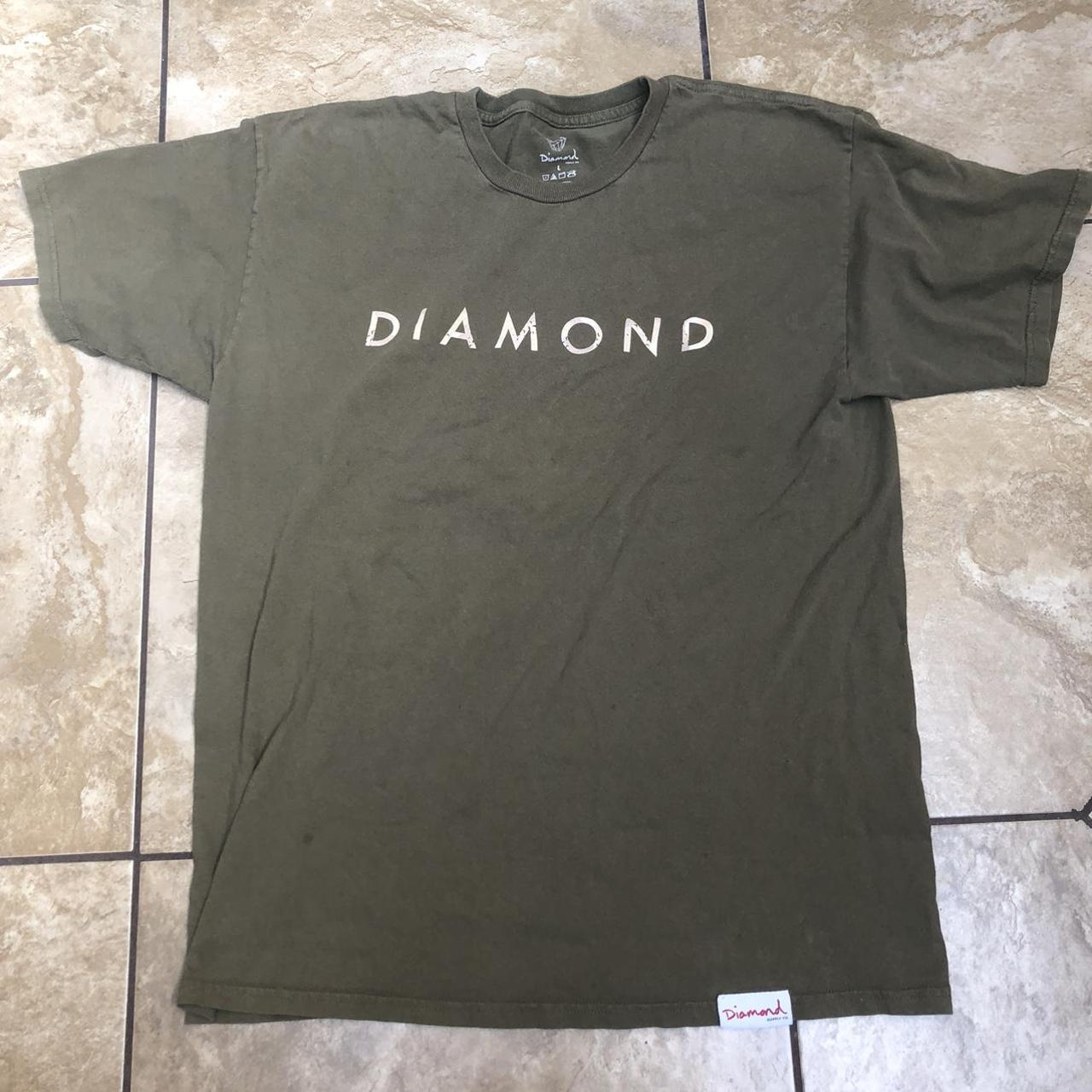 Diamond supply co shirt size L. Good amount of wear... - Depop