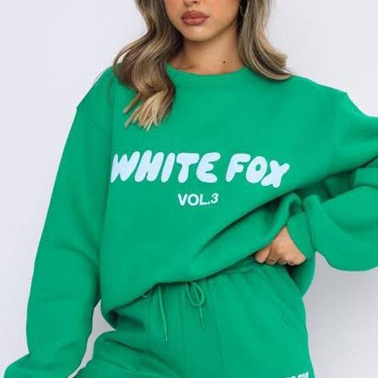 white fox green vol 3 sweatshirt - size s/m - worn... - Depop