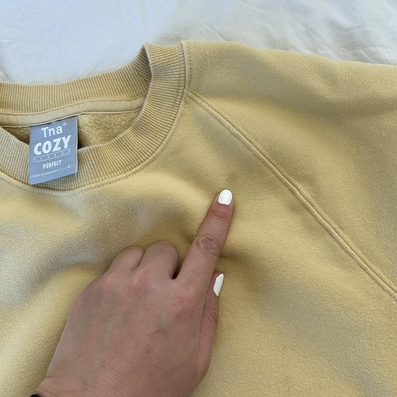 TNA cozyaf pale yellow sweat set * top is size... - Depop