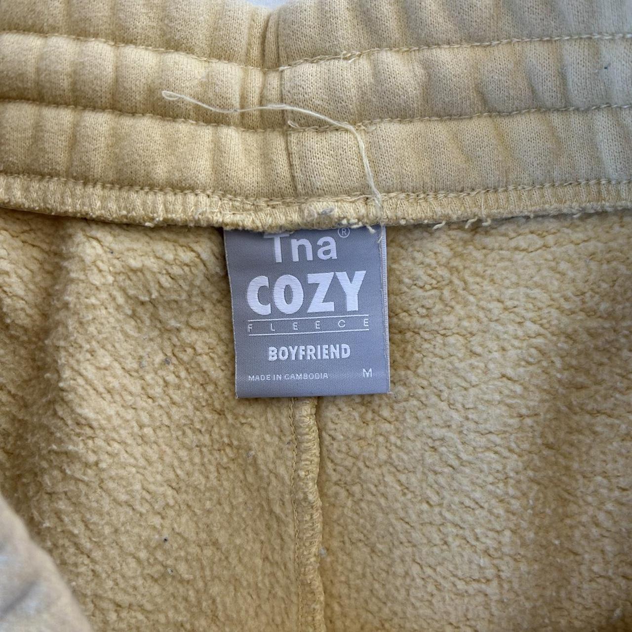 TNA cozyaf pale yellow sweat set * top is size... - Depop