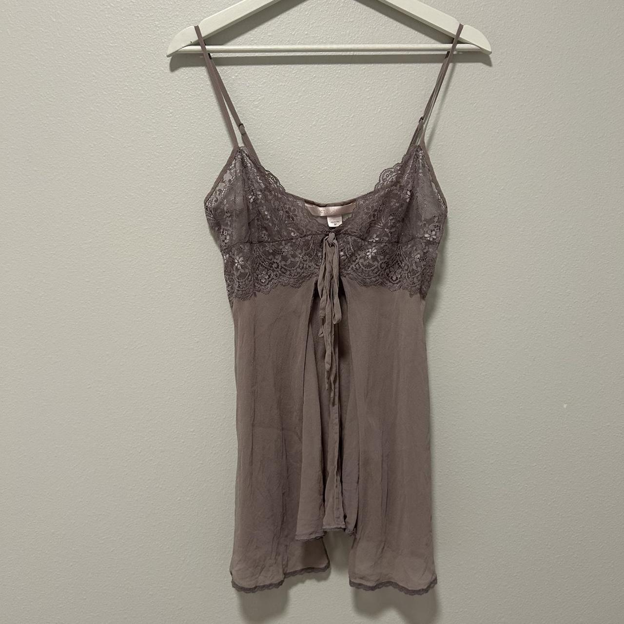 coquette silk victoria secret light purple lace... | Depop