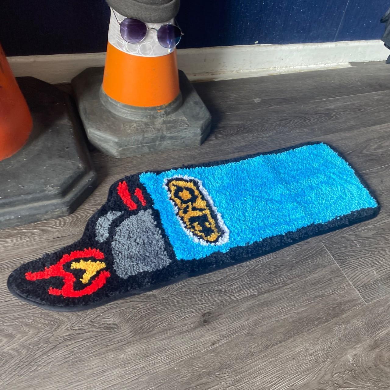 BIC blue lighter with flame carpet/rug Brand new,... - Depop