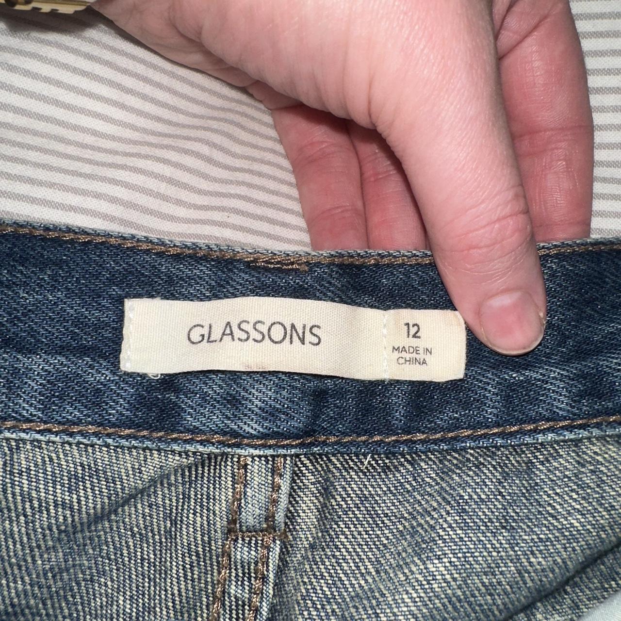 GLASSONS DARKWASH BLUE JEAN - size 12 - baggy... - Depop
