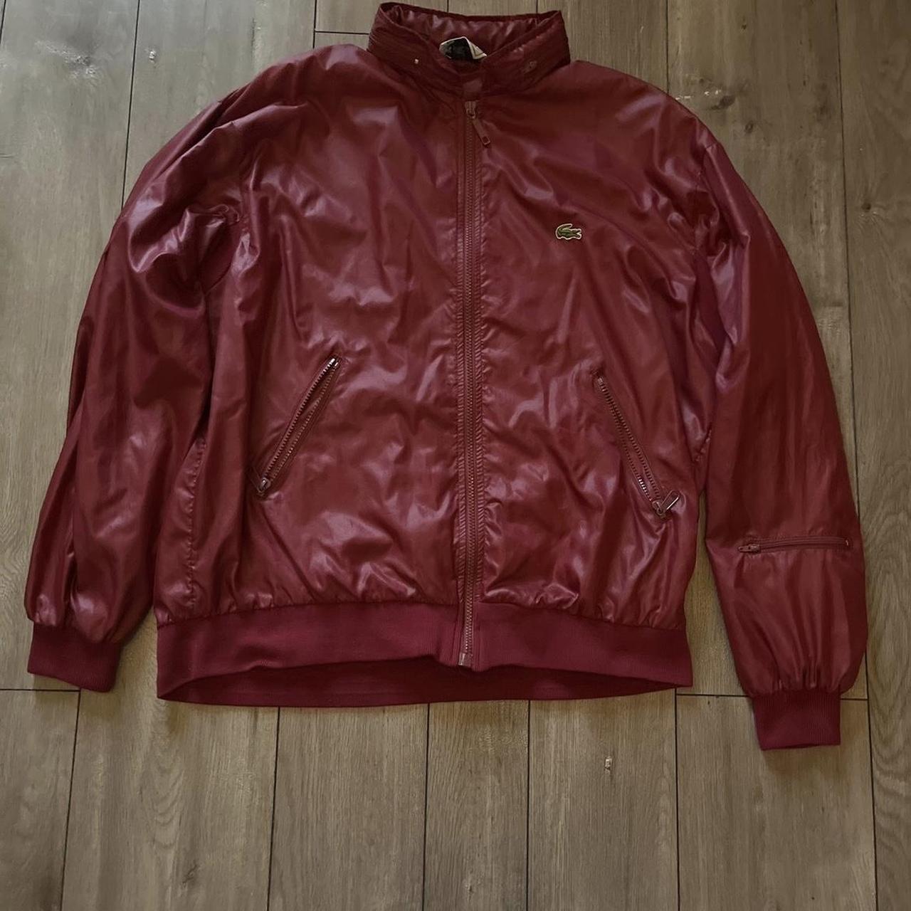 Lacoste vintage 1970s red rain jacket Such a rare... - Depop