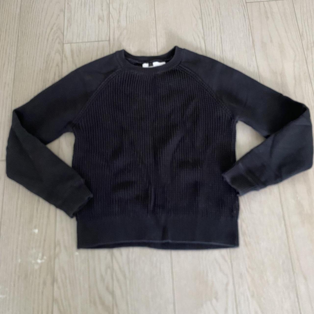 TOPMAN men’s black knitted sweater Work a few... - Depop