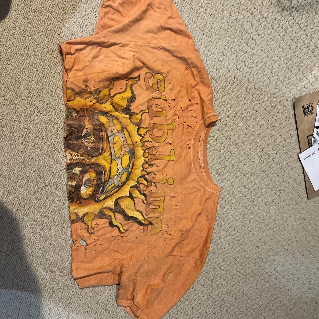 oversized cropped sublime top - Depop