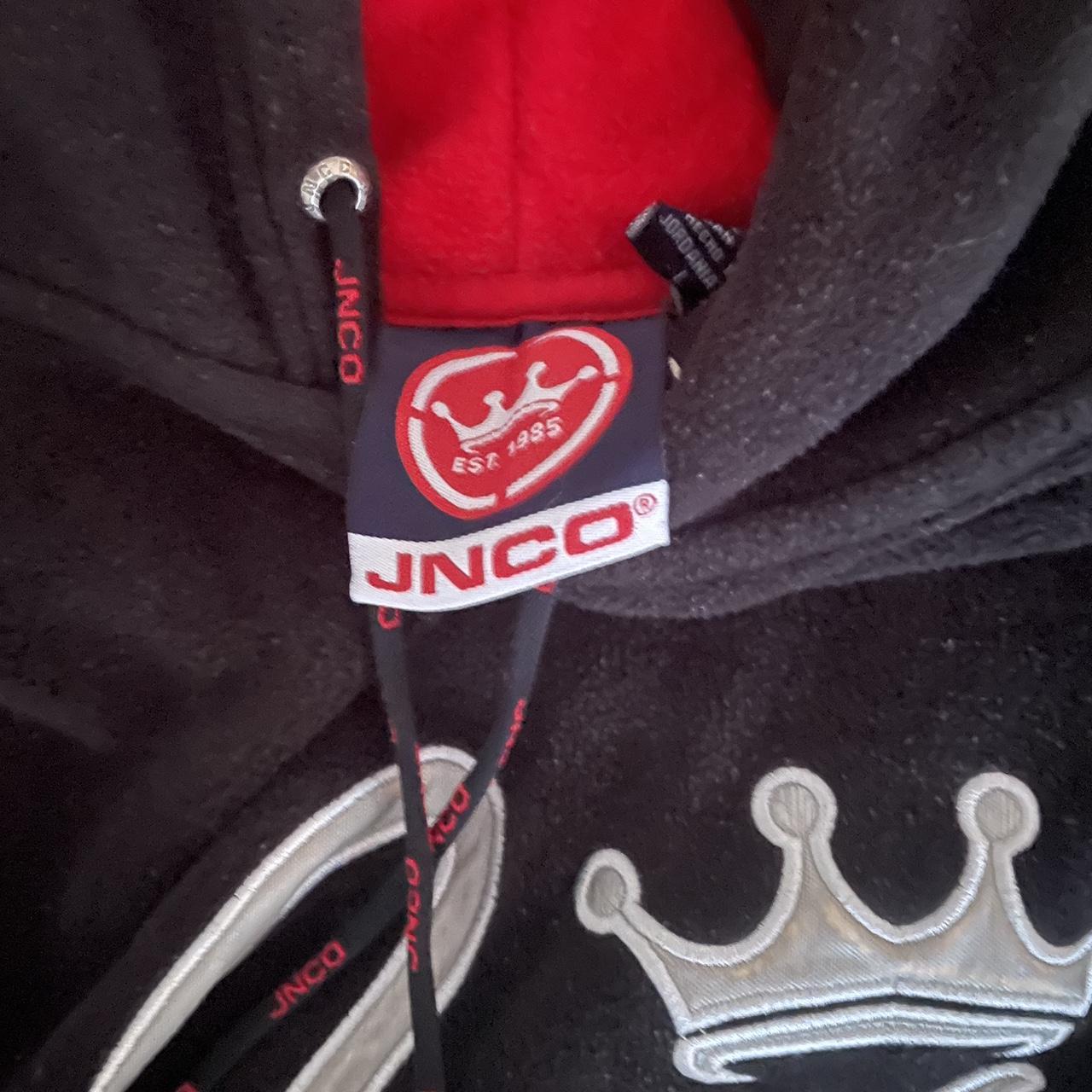 jnco hoodie its rare used a little measurements are... - Depop