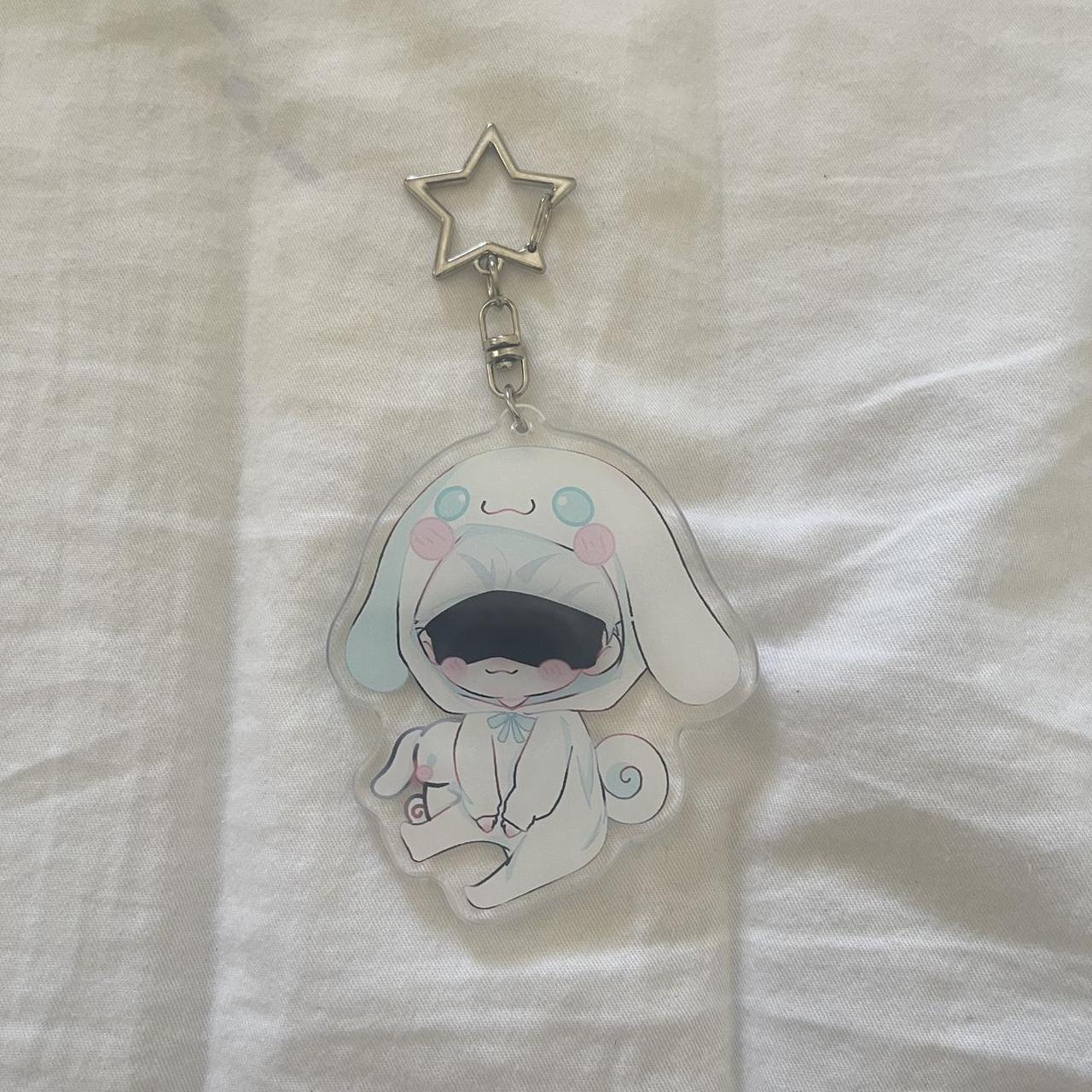 Cute Anime Gojo Keychain Size: about 7cm #anime... - Depop