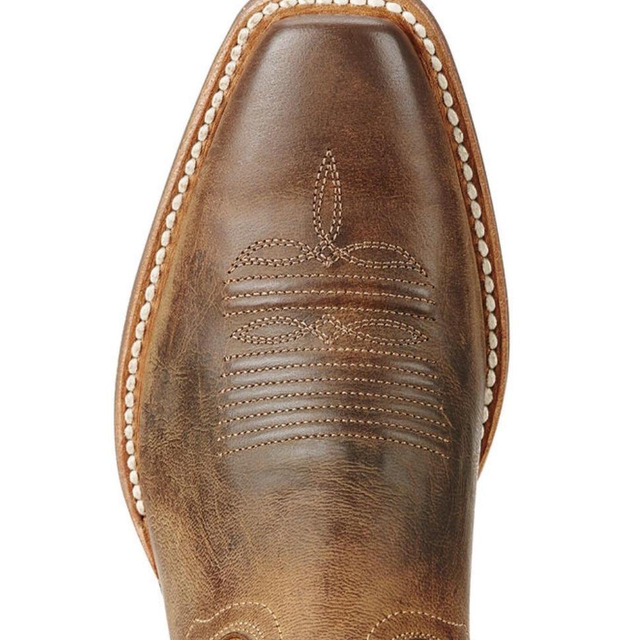 Ariat Cowboy Boots Autry Western Boot Brown with... - Depop