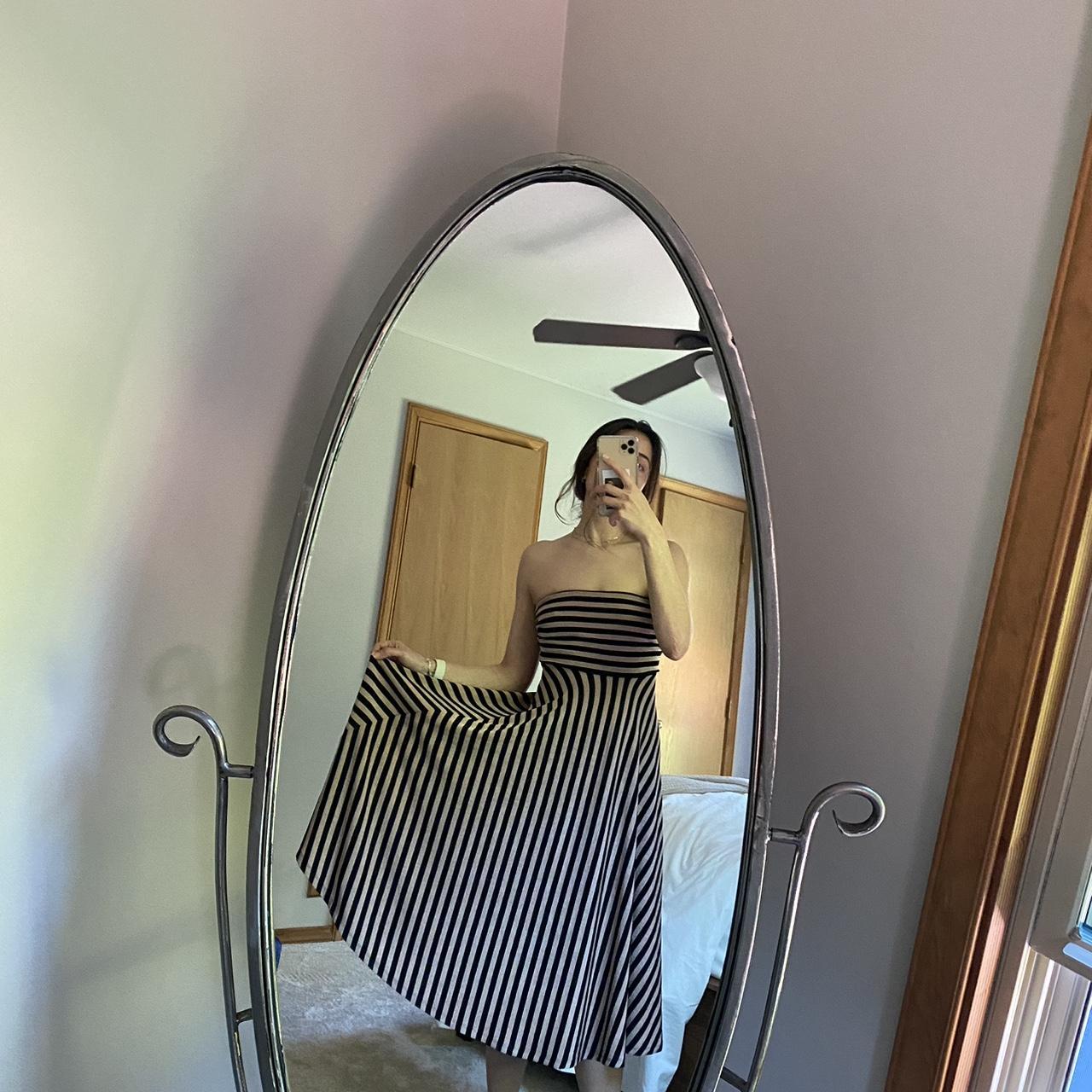 Anthropologie Women's Black Dress | Depop