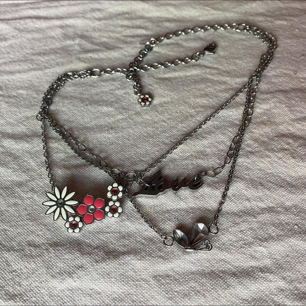 Swatch Bijoux love stacking necklace /layering... - Depop