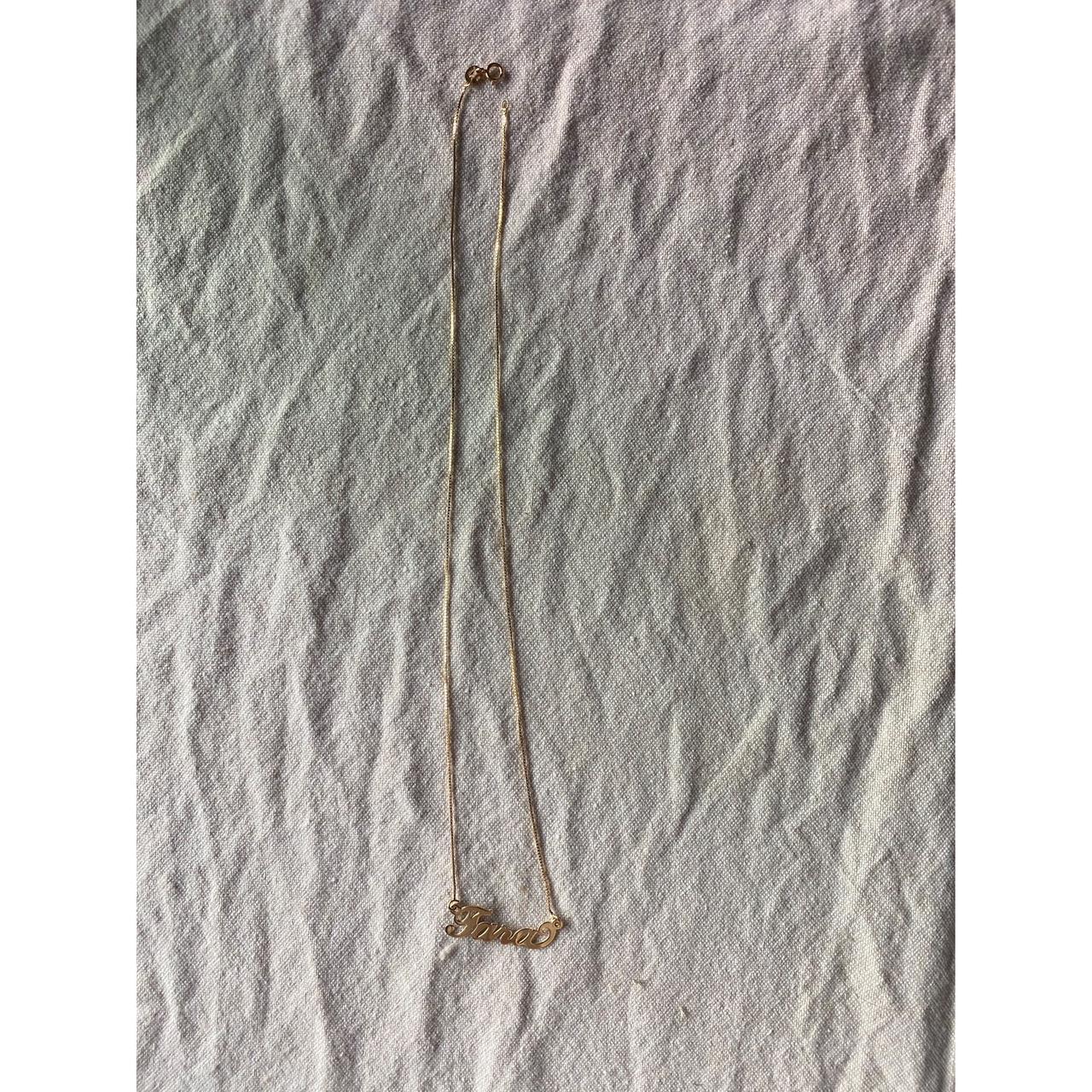“Tara” personalized name necklace - 10k gold... - Depop
