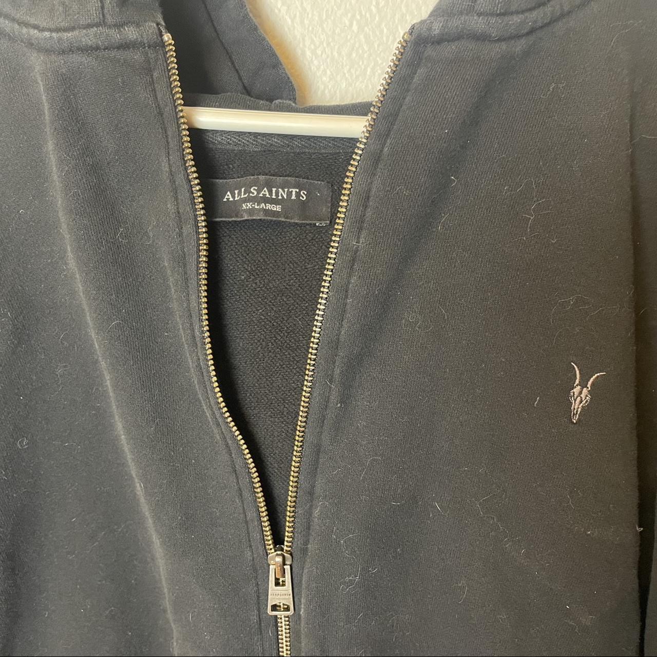 All Saints zip up hoodie good condition no flaws - Depop