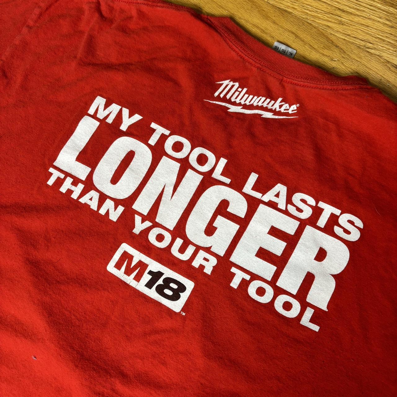 Milwaukee “tool” t shirt Size xl - Depop