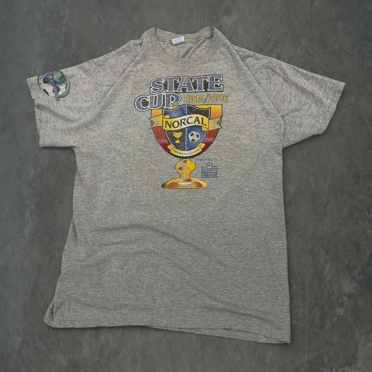 Vintage Y2K NorCal Soccer Tee 🏆 2015-2016 State Cup... | Depop