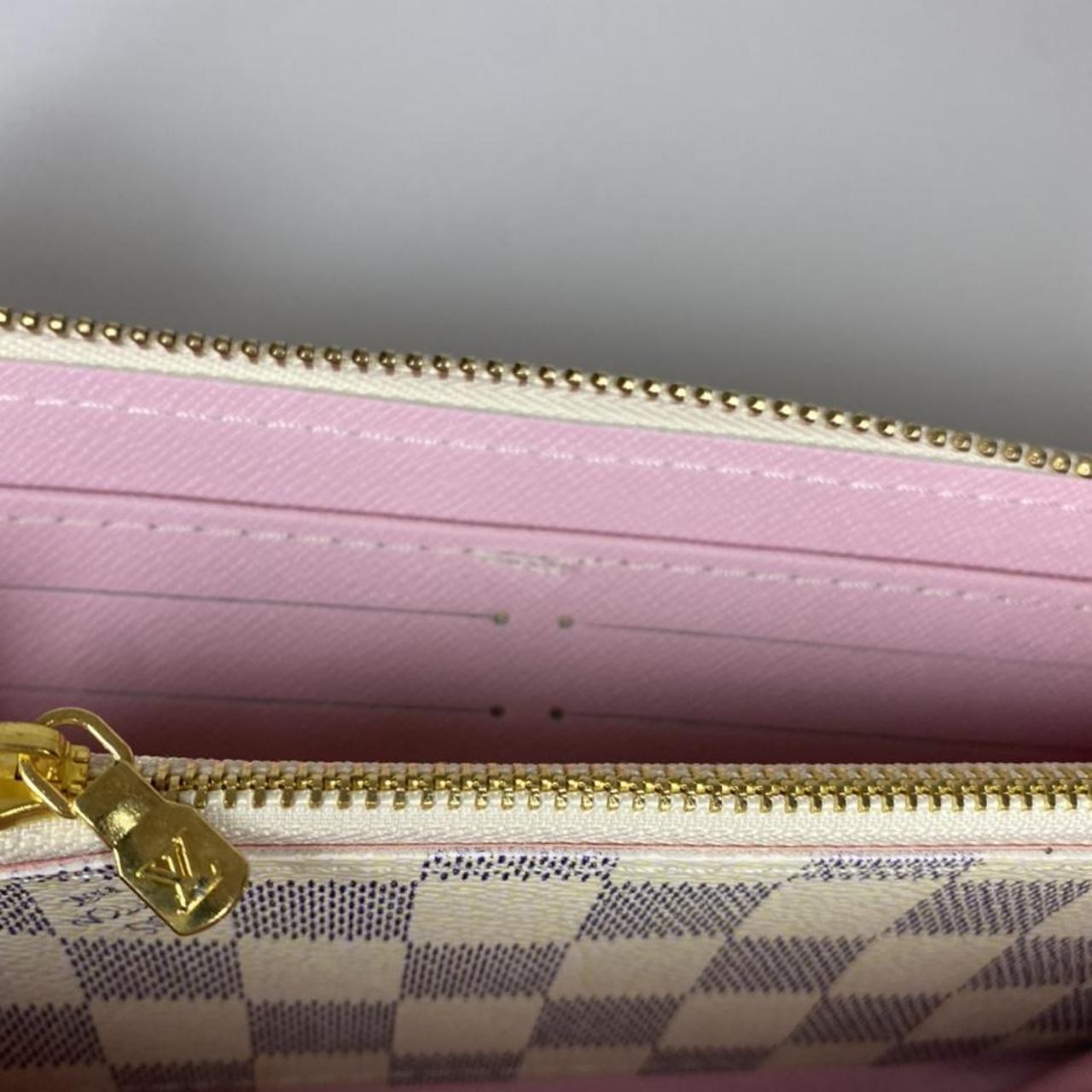 Louis Vuitton Women's White and Pink Wallet-purses | Depop