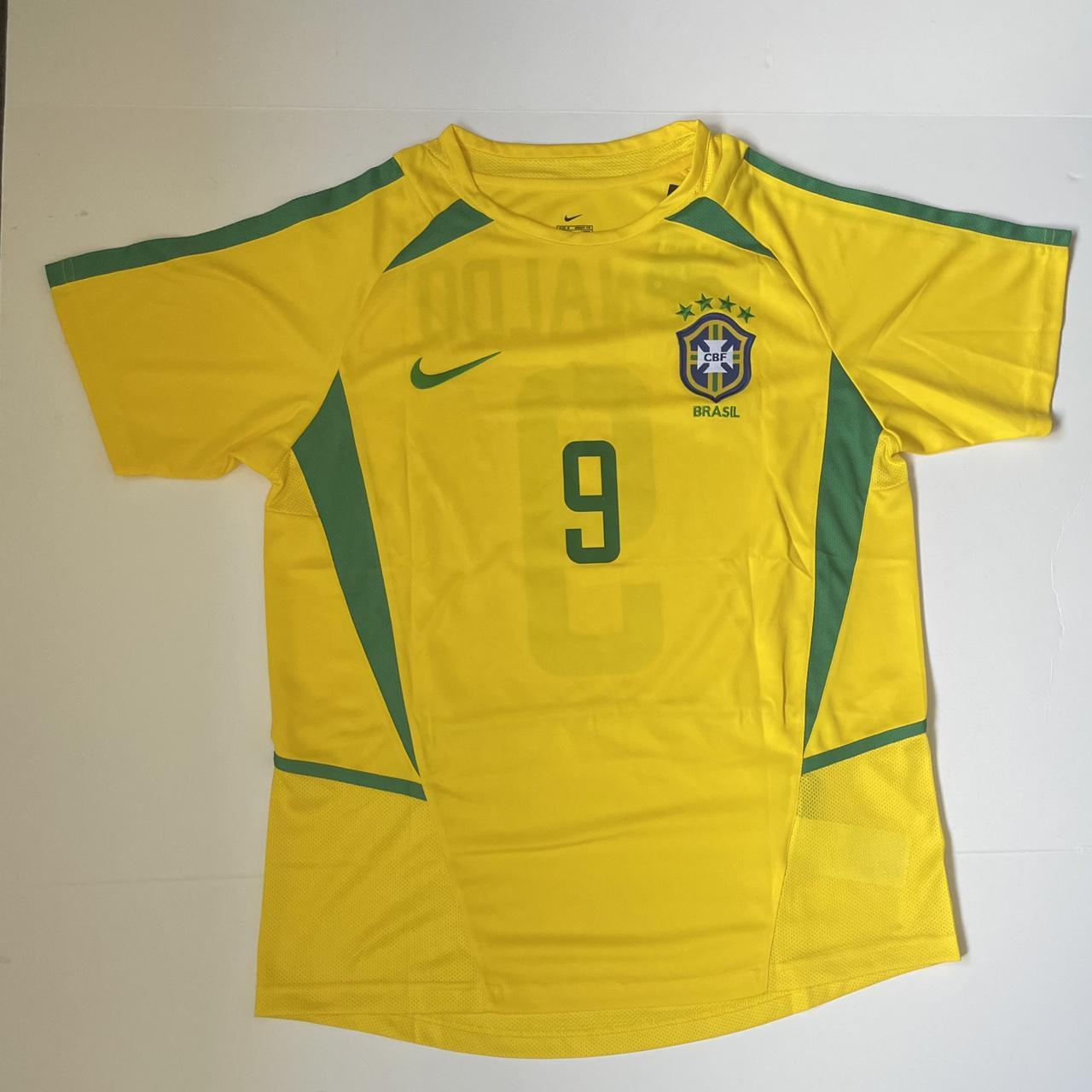 Nike Retro 2002 Brazil Ronaldo Jersey Retro/Vintage... - Depop