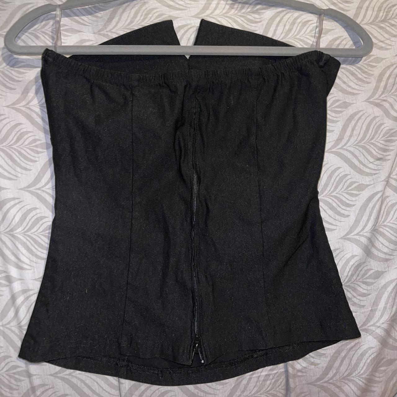 Body Central Women's Black Corset | Depop