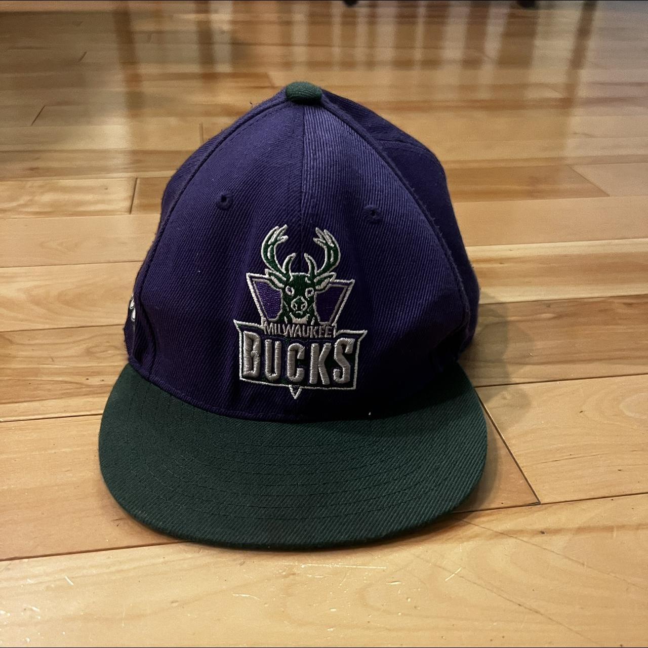 Vintage bucks mitchell and ness hat One size fits... - Depop