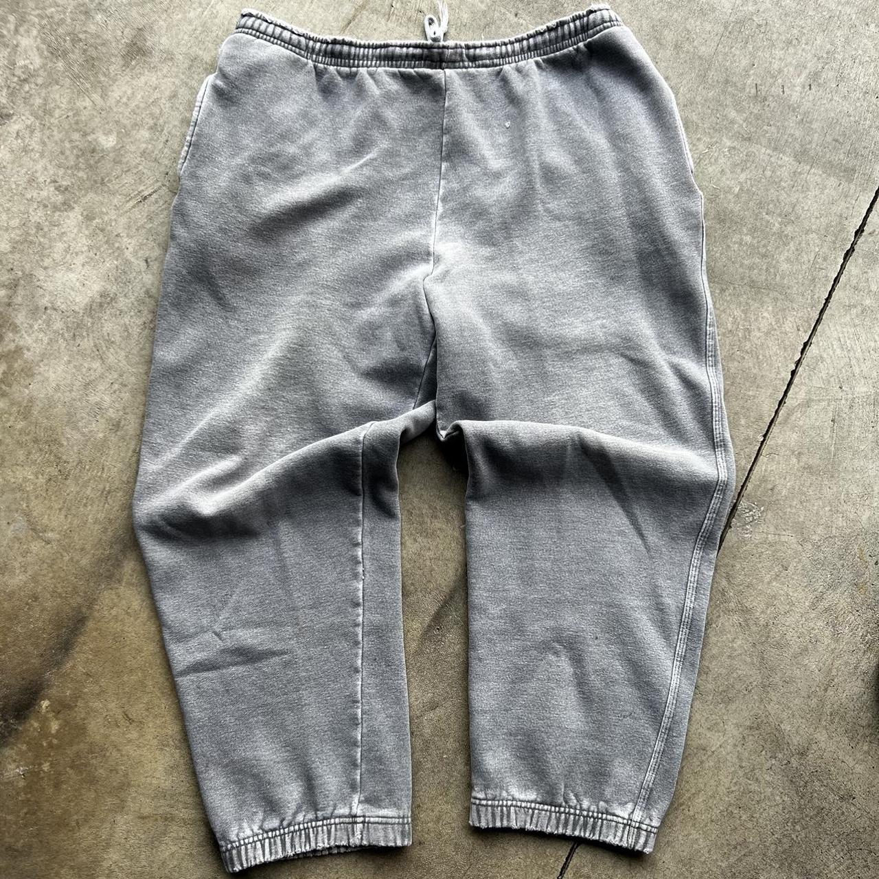 90s Faded Grey Sweatpants Size Small, amazing... - Depop