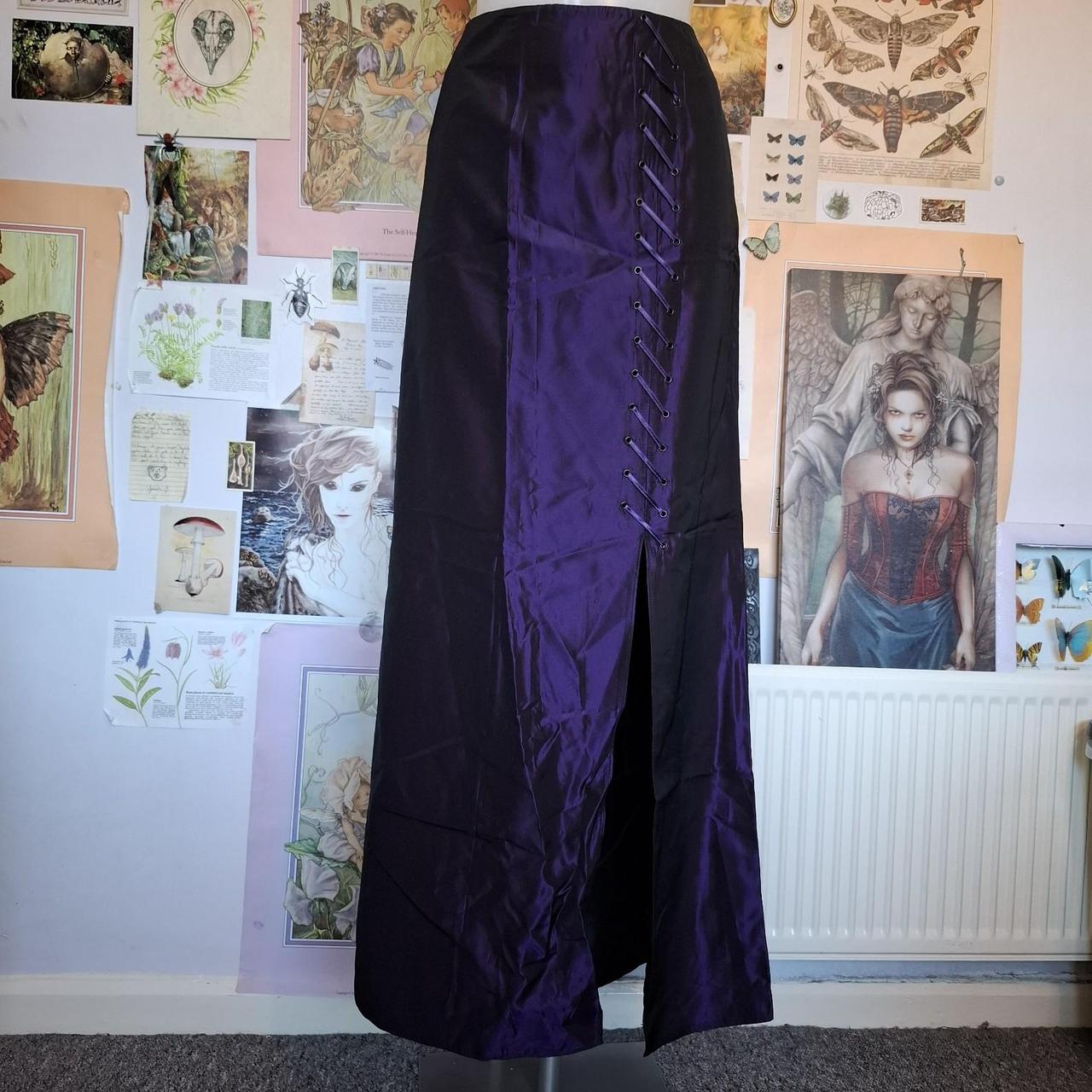 Vintage 9ps deadstock debut black and purple lace up... - Depop