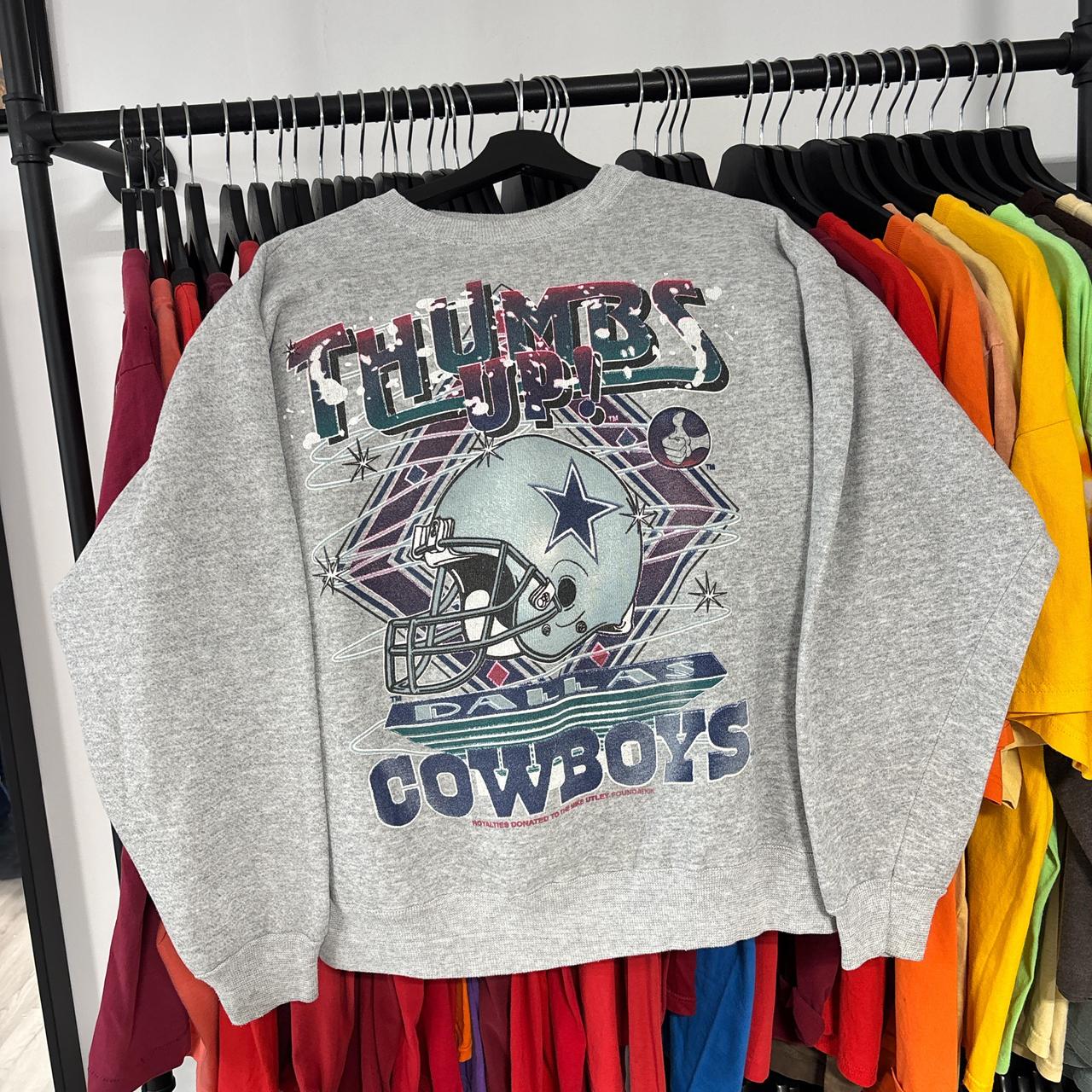 Vintage 90s splatter graphic cowboys crewneck. In... | Depop