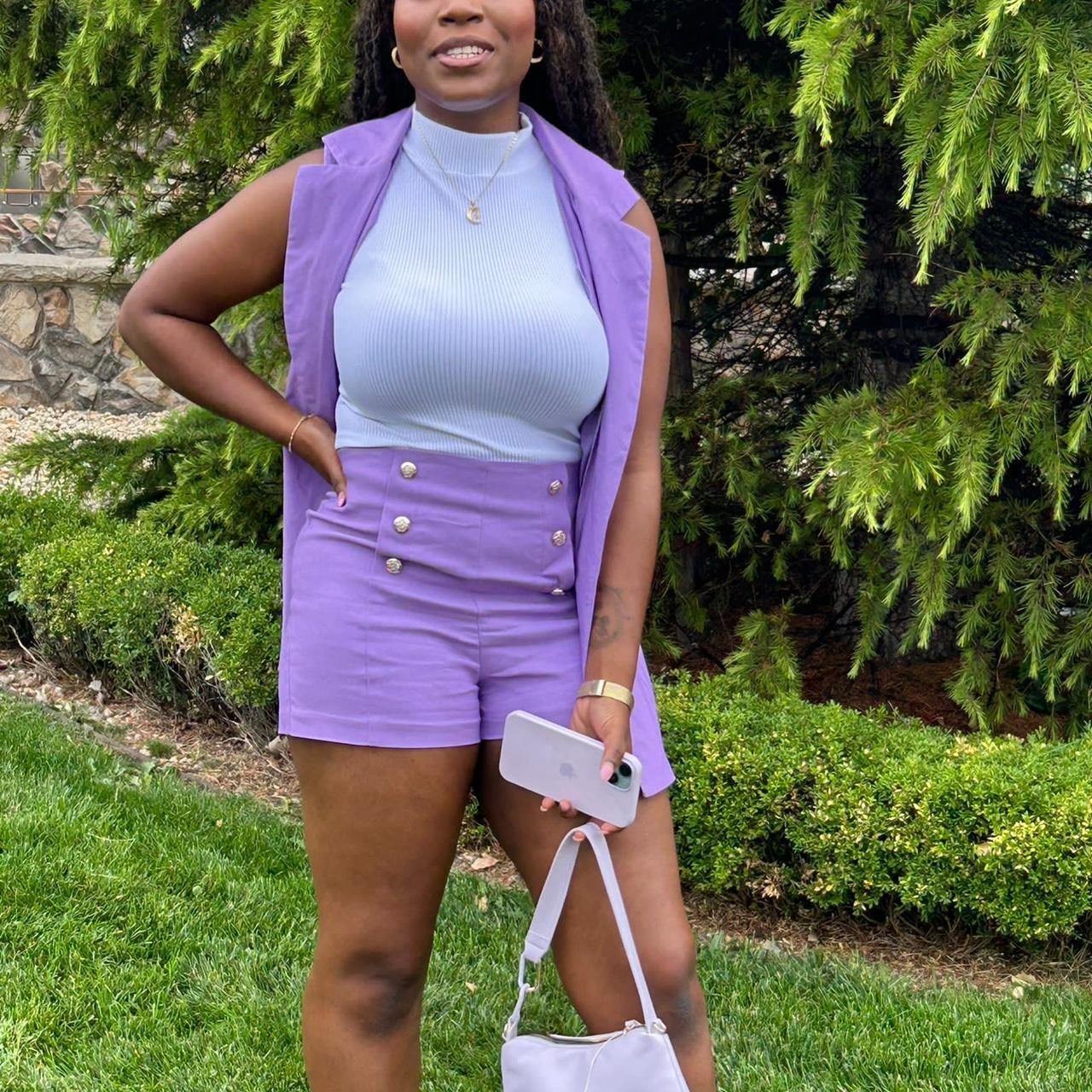 Selling Purple Suit In almost new condition,... - Depop