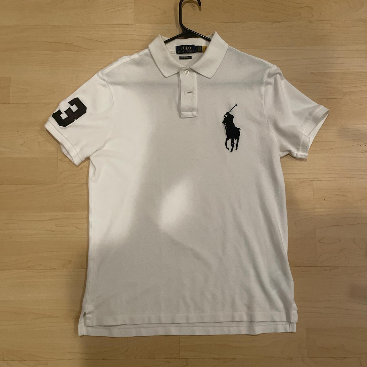 chief keef big pony polo unknown stain on... - Depop