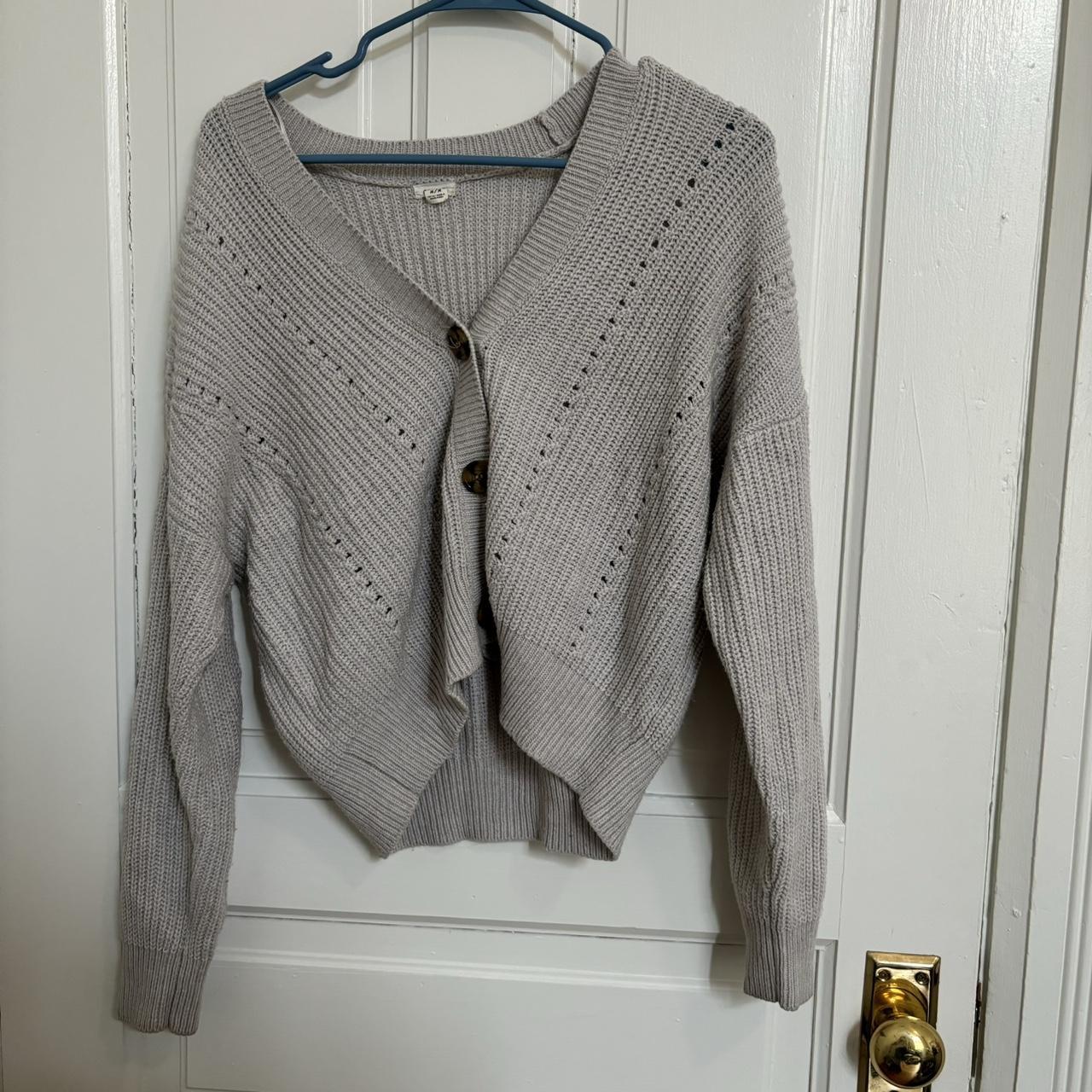 Garage button up sweater Color: grey Size: medium... - Depop