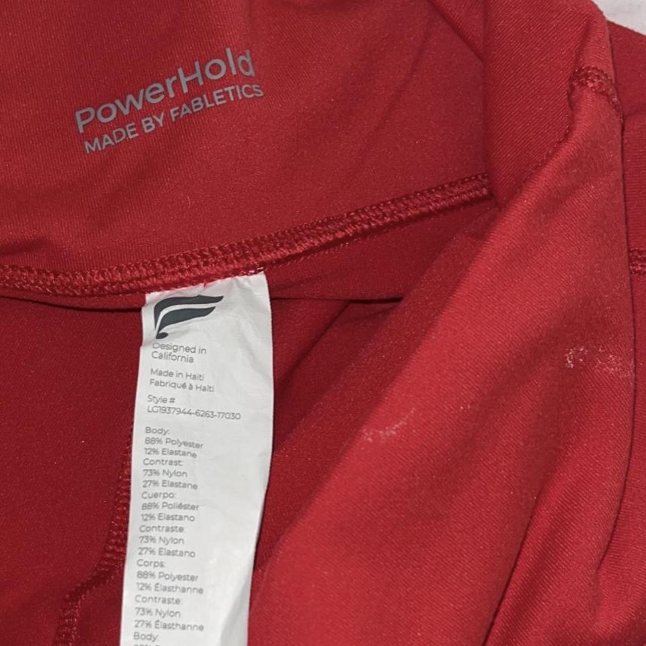 Fabletics red leggings perfect for working out. One... - Depop
