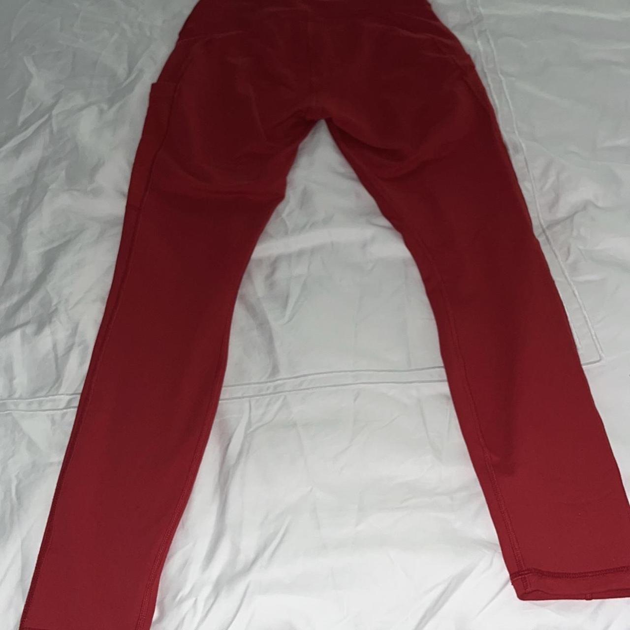 Fabletics red leggings perfect for working out. One... - Depop