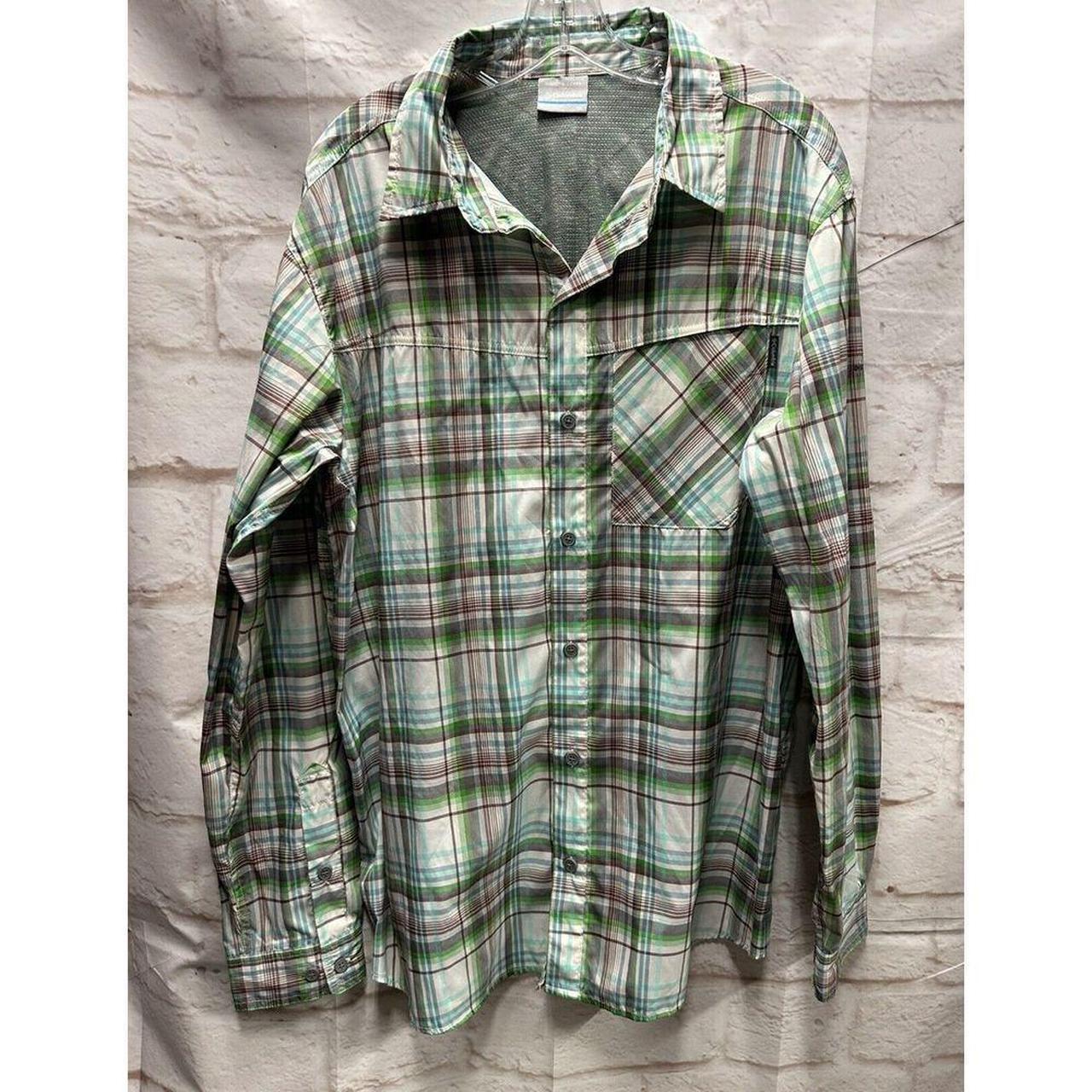Columbia Insect Blocker Plaid Long Sleeve Mens Size... | Depop