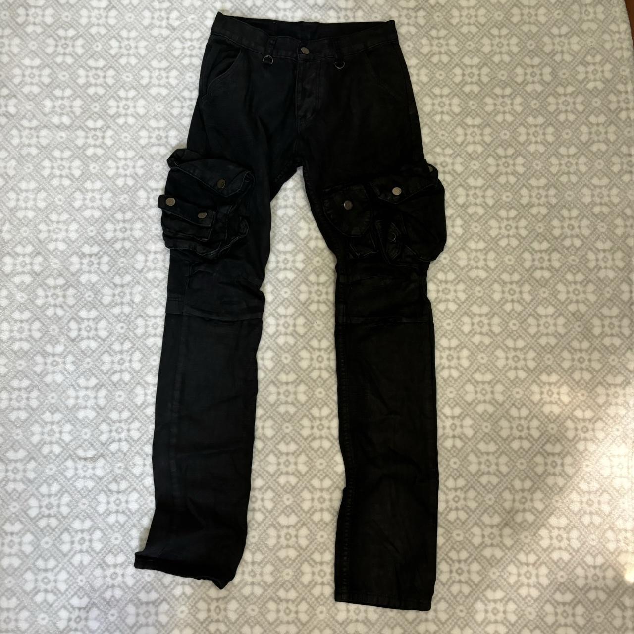 mnml cargo wax skinny jeans brand new never... - Depop